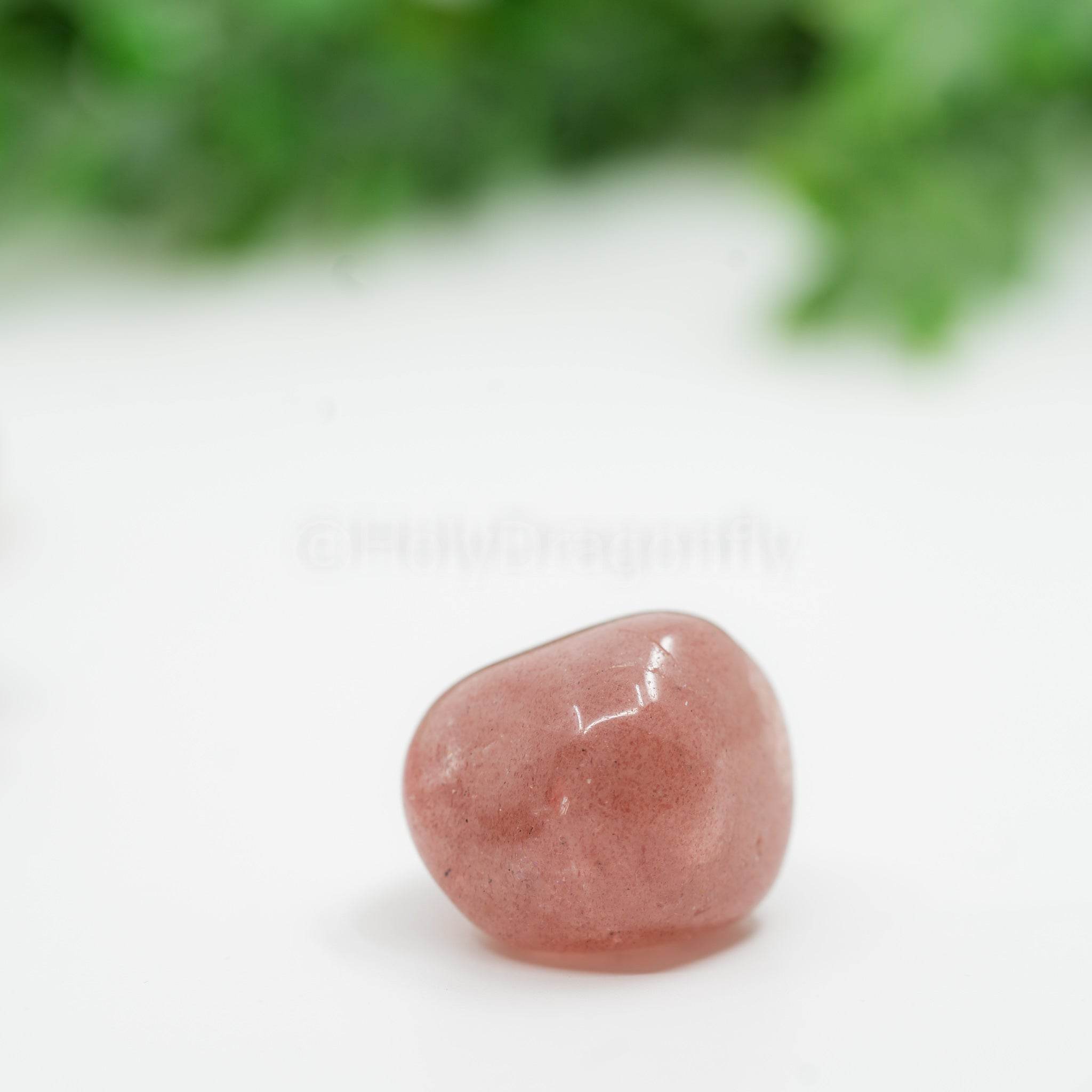 Magiškas Braškinis kvarcas - Holy Dragonfly