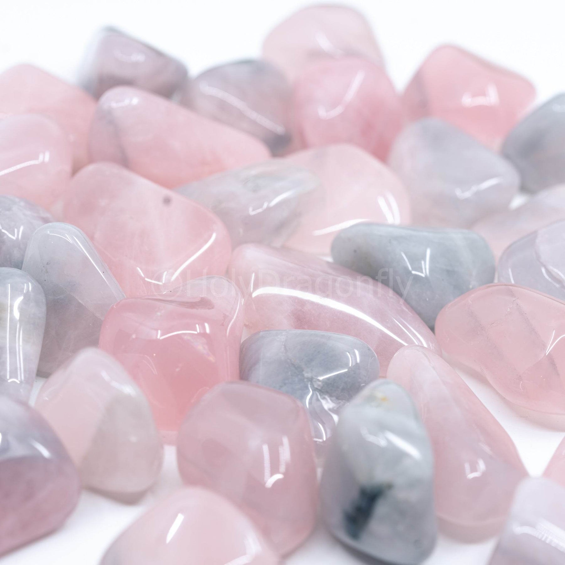 Rožinis kvarcas Magiškas "Drakono kiaušinis" Holy Dragonfly