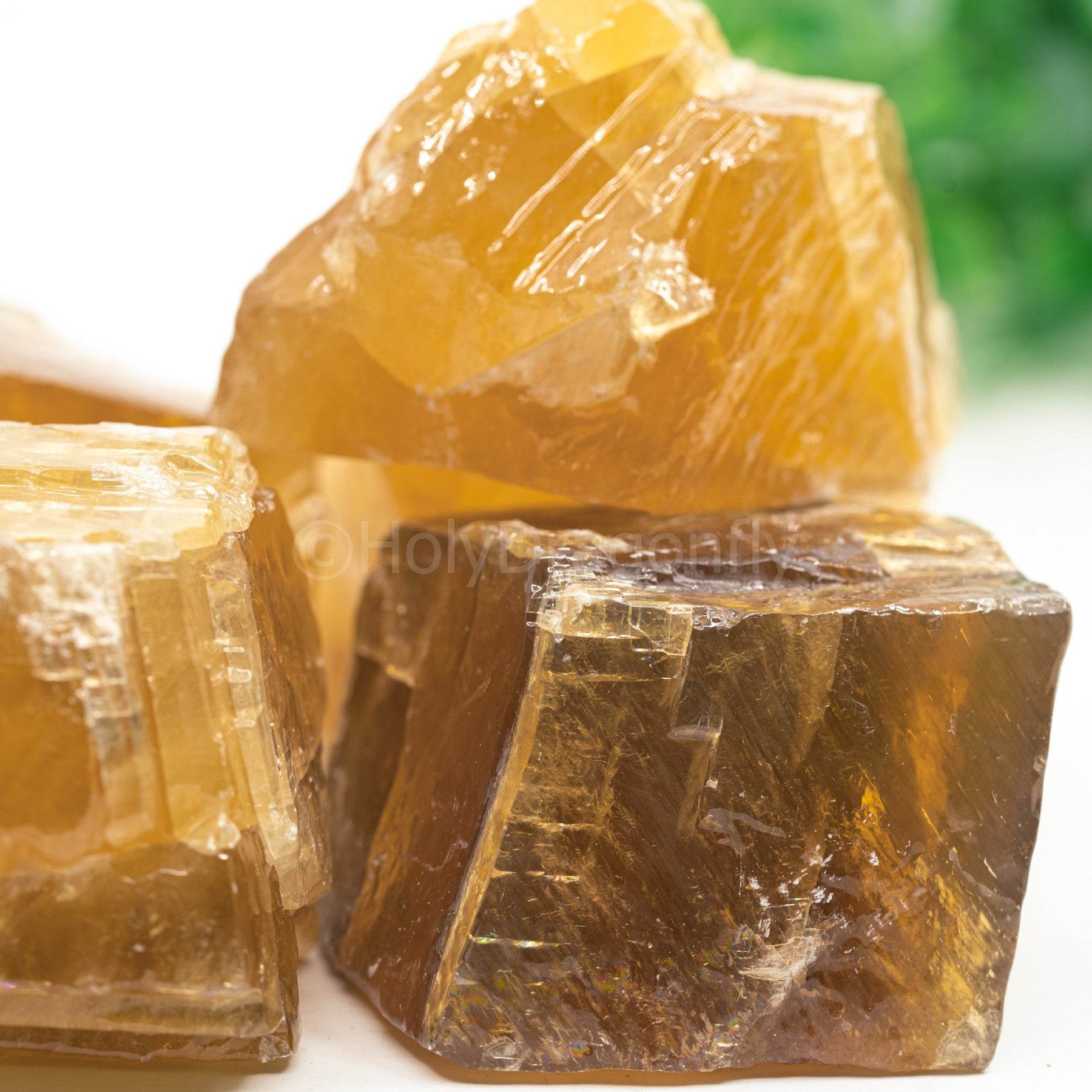 Geltonas/Auksinis Kalcitas Magiškas Kristalas - Holy Dragonfly