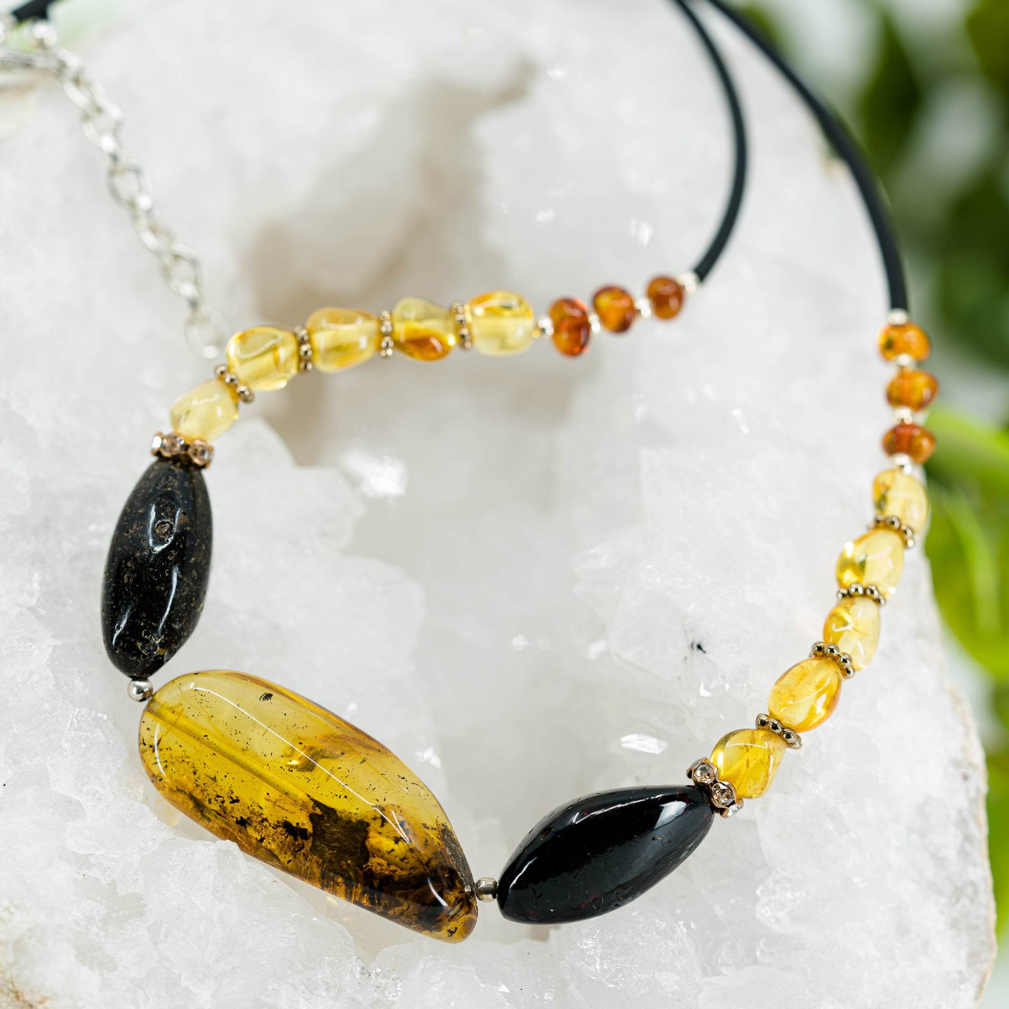 Magiškas Gintaro Vėrinys Baltijos Kristalas - Holy Dragonfly