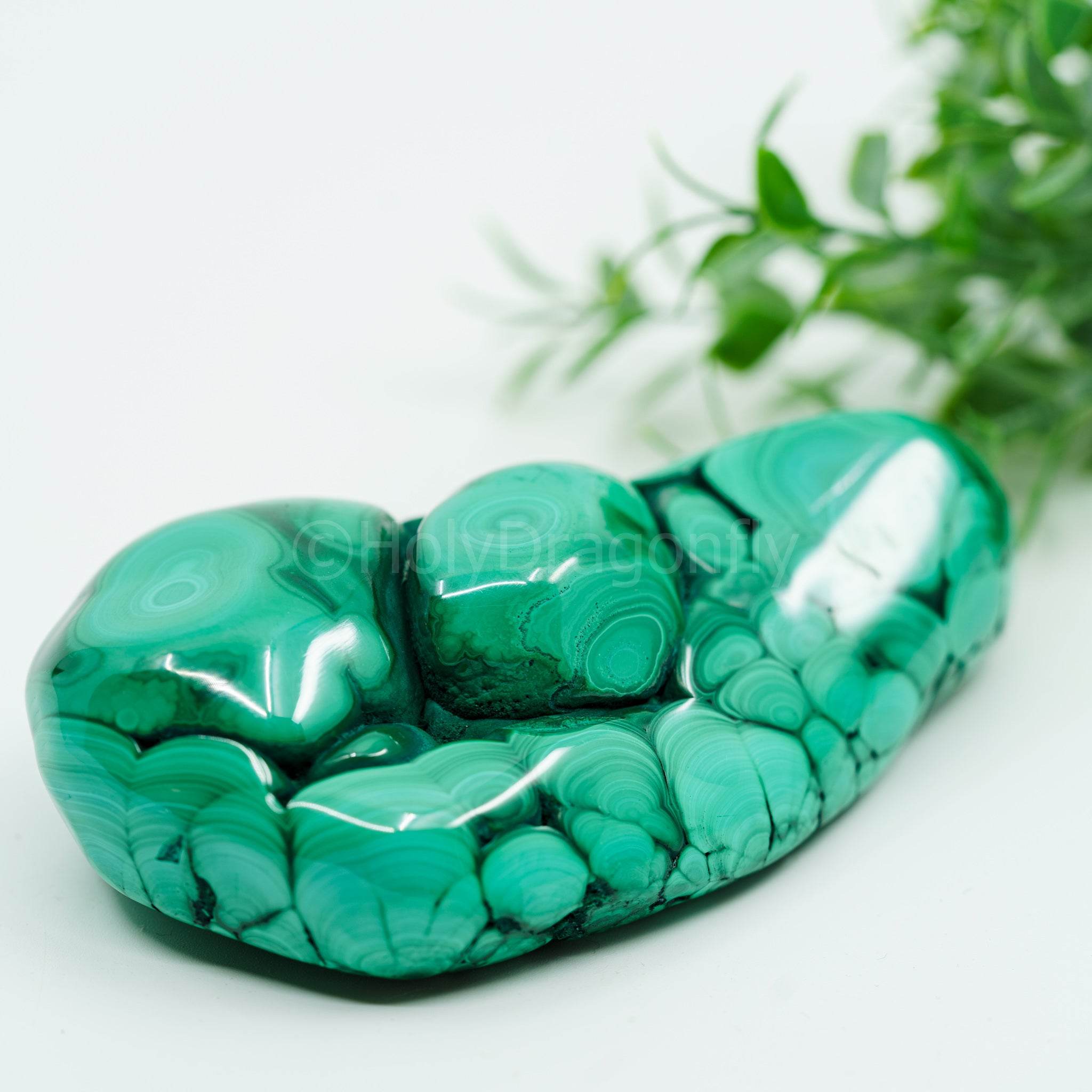 Malachitas Natūralus Magiškas Kristalas 300gr- Holy Dragonfly