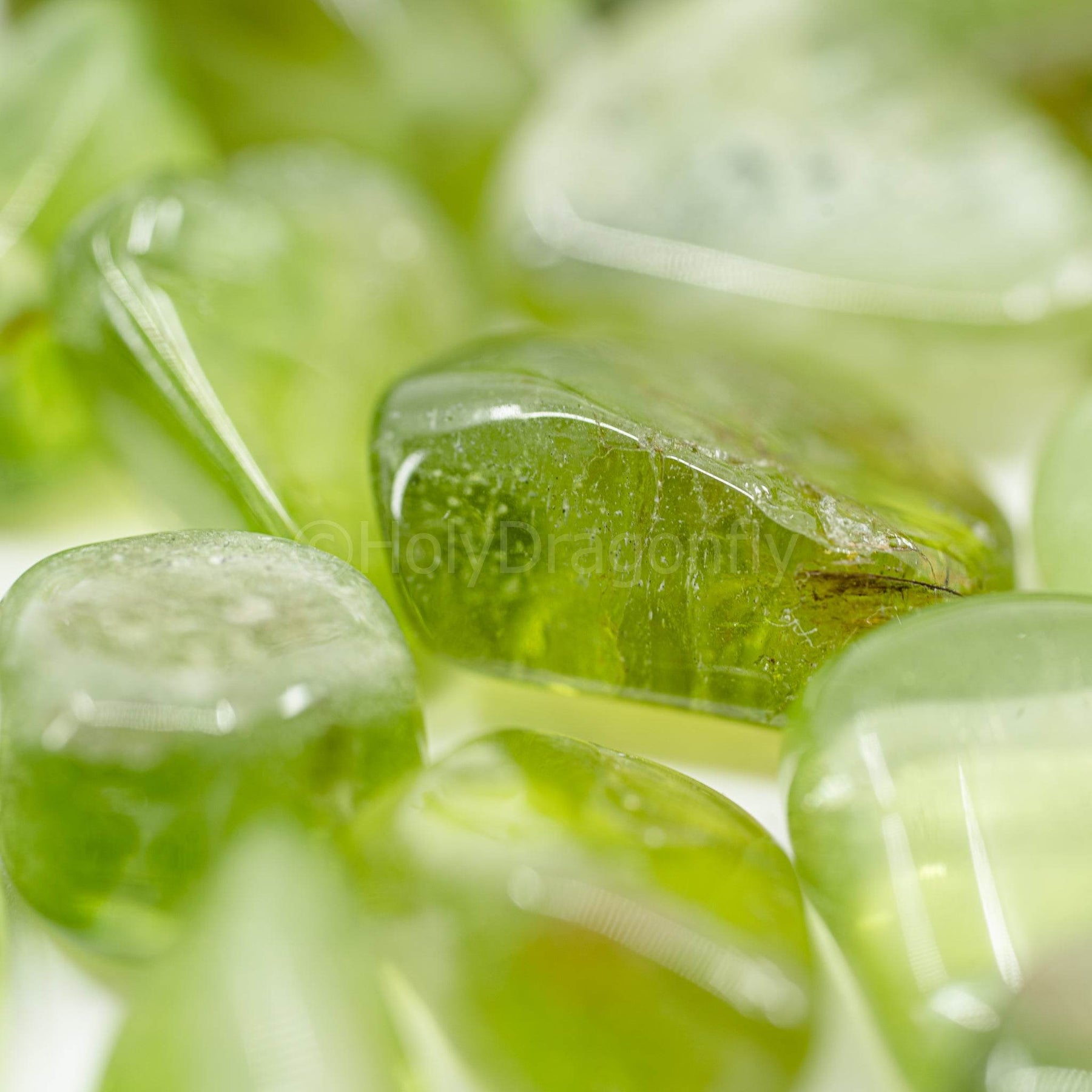Peridotas/Chrizolitas Magiškas Pinigų Kristalas - Holy Dragonfly