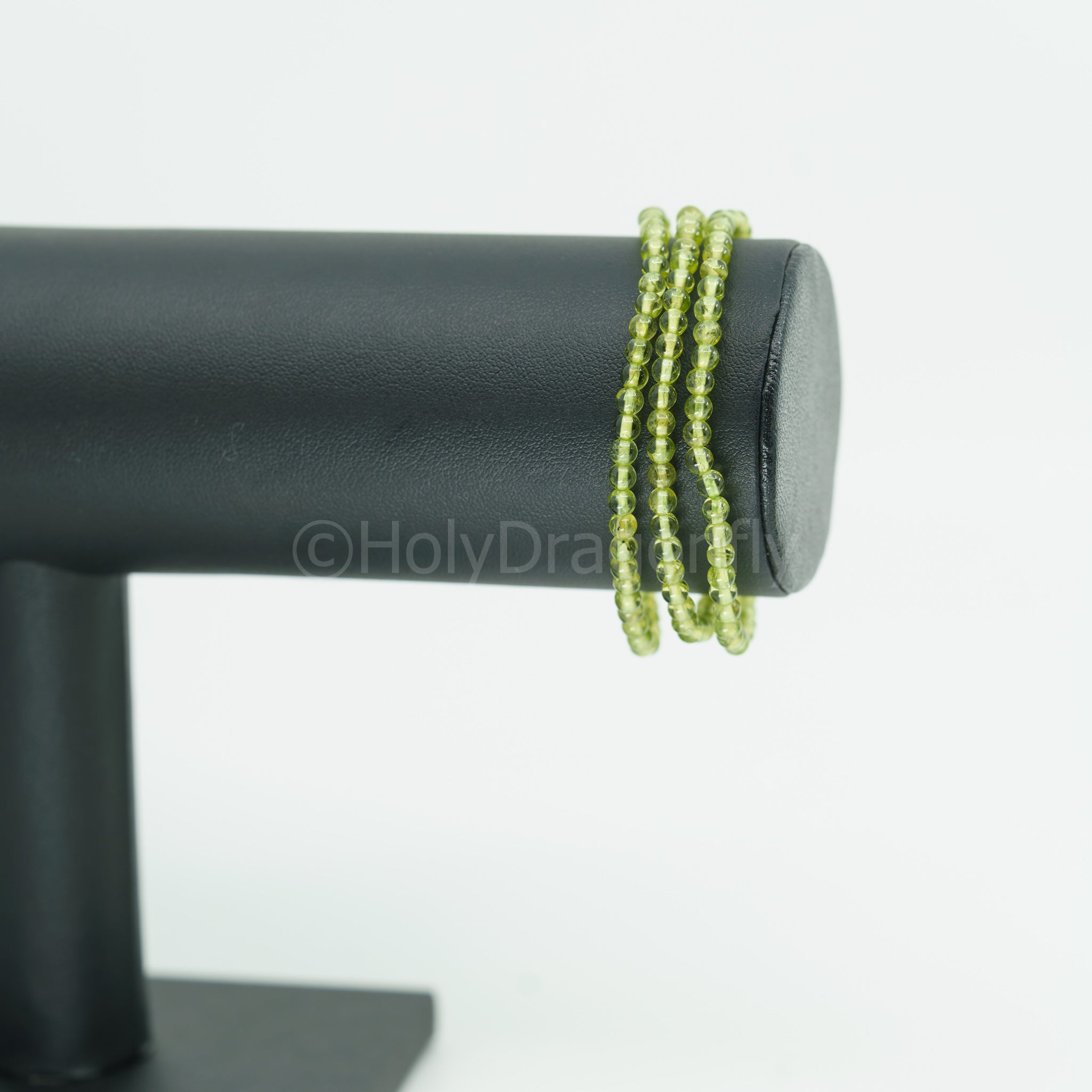 Peridotas-Chrizolitas apyrankė "4mm"- Holy Dragonfly